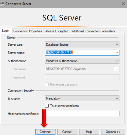 Práctica 1. Instalación y configuración de SQL Server | SQL_SERV